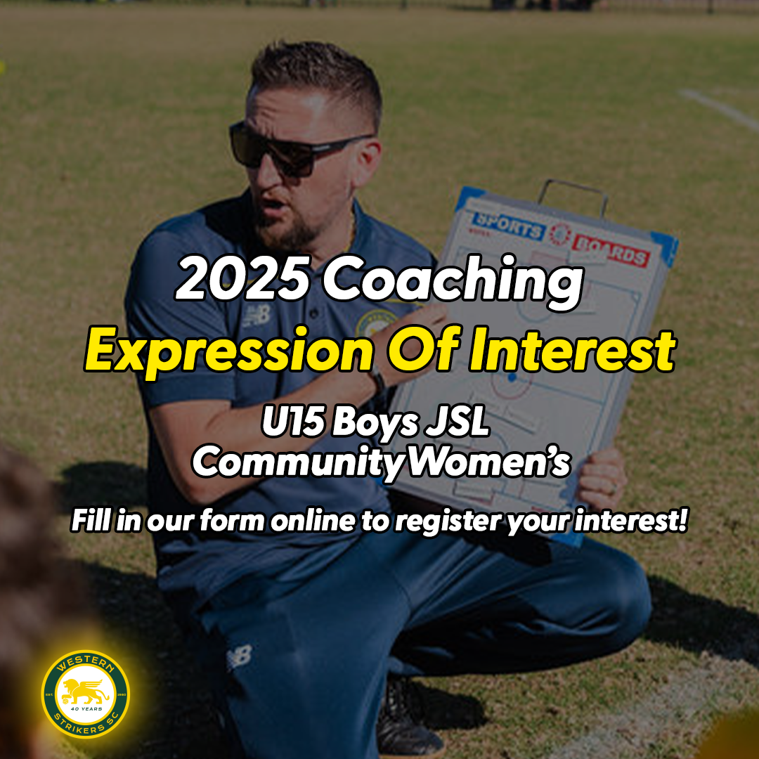 Become A Coach - Western Strikers Soccer Club | Adelaide SA